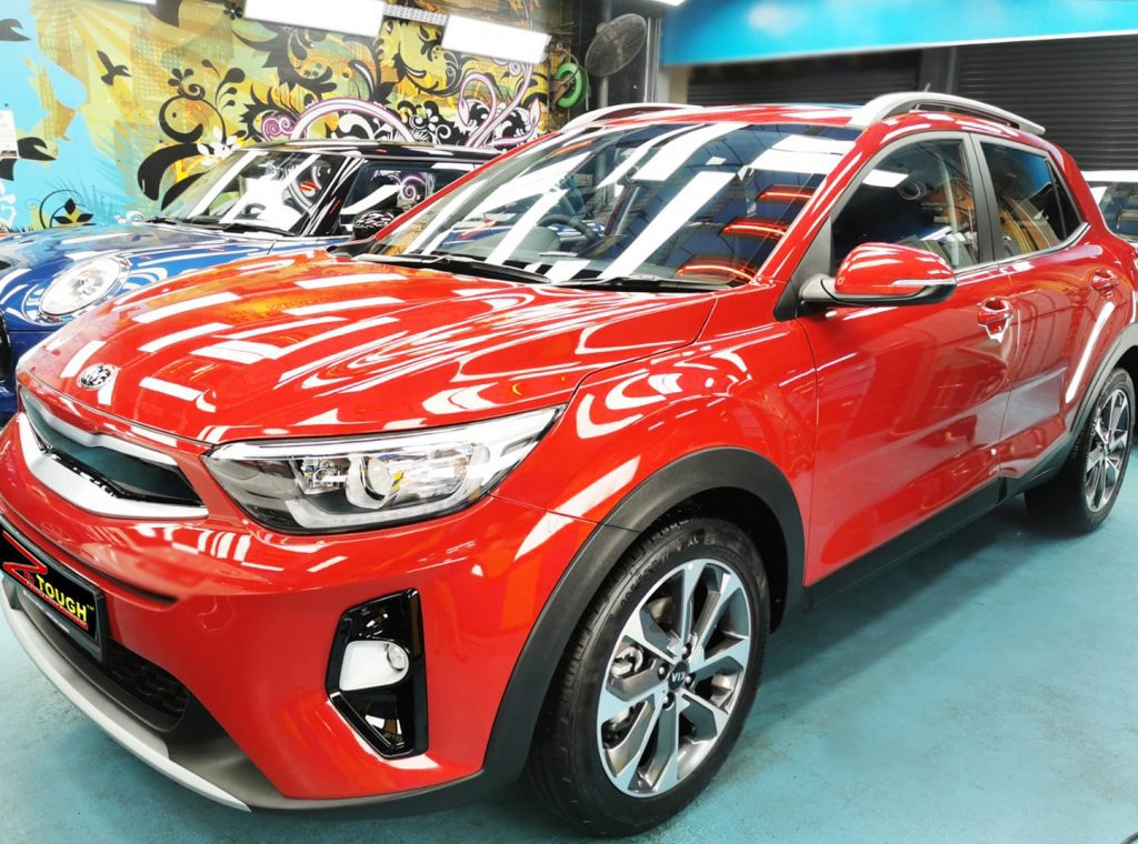 A Premium Ceramic Paint Protection Coating for this Red Hot Kia Stonic