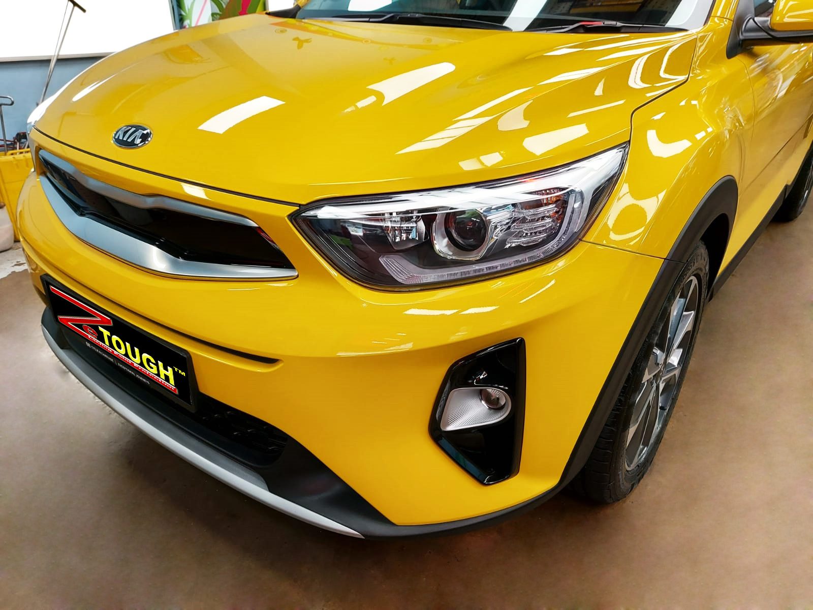 This beautiful yellow Kia Stonic with Ceramic Paint Protection Coating