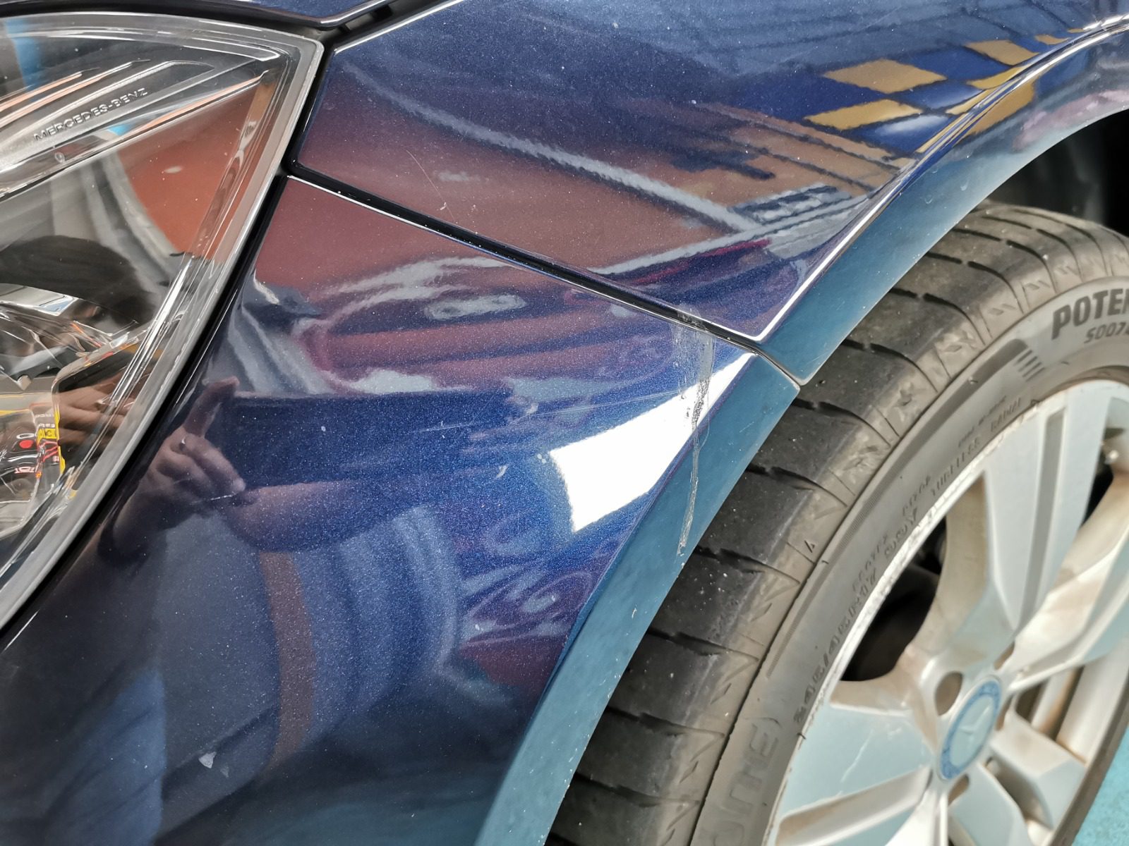 This Mercedes Benz E250 Sent In for A Full Car Spray Painting with ...