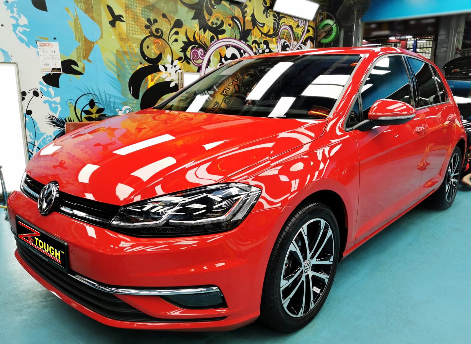 This Red Hot Volkswagen Golf Now Protected With Ceramic Paint ...