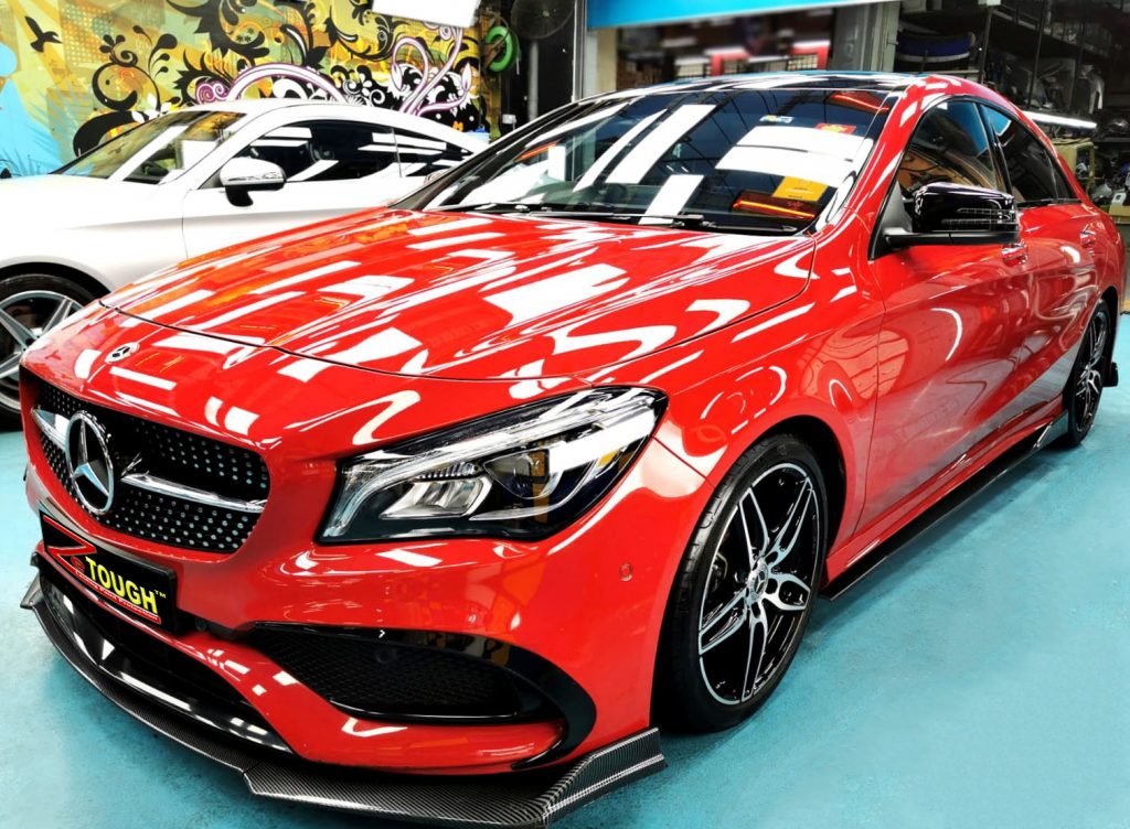 This Red Hot Mercedes Benz CLA180 Sent In For Ceramic Paint Protection ...