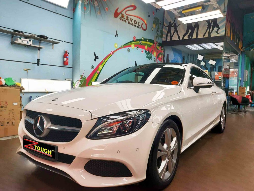 The beauty of this Mercedes Benz C180 is now protected