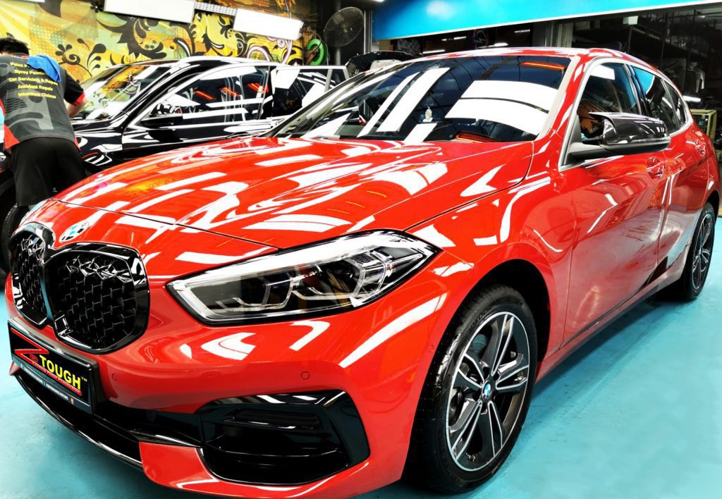 An Astonishing Red BMW 116I Sent In For A Long Lasting Protection With ...