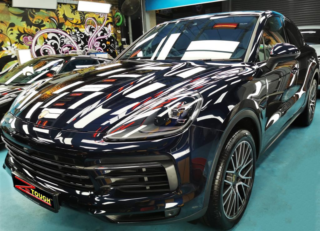 This Porsche Cayenne Now Protected For Titanium Paint Protection Coating!