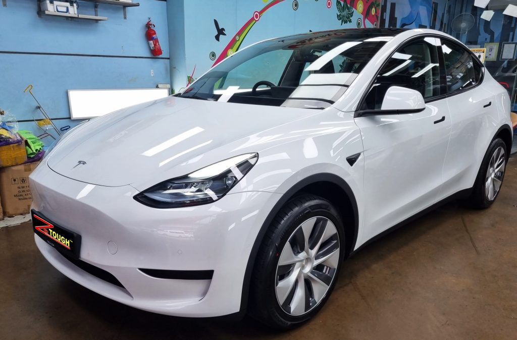 Beautiful Tesla Model Y - paintwork protected and enhanced with ZeTough!